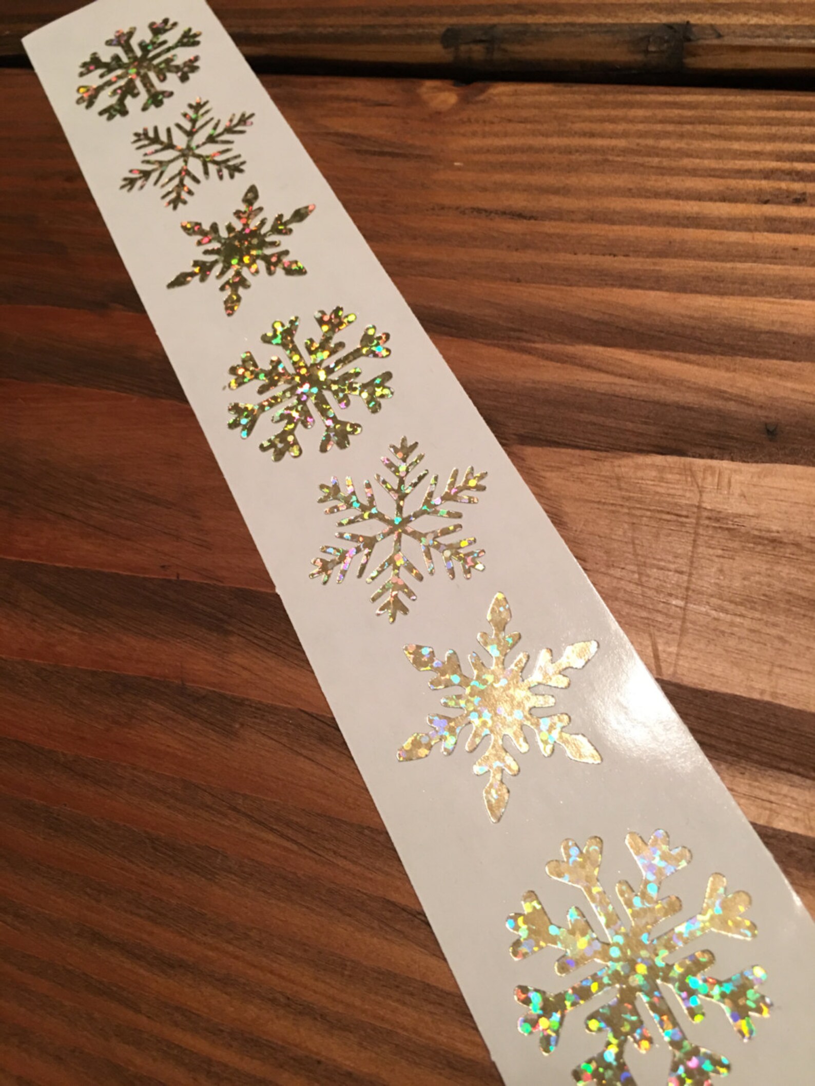 Snowflake Stickers / Holographic Snowflake Stickers / | Etsy