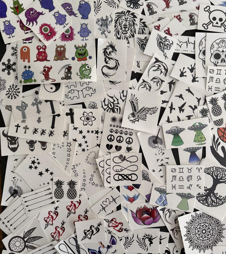 Neutron Temporary Tattoo, Space/festival/custom Tattoos, Free Shipping ...
