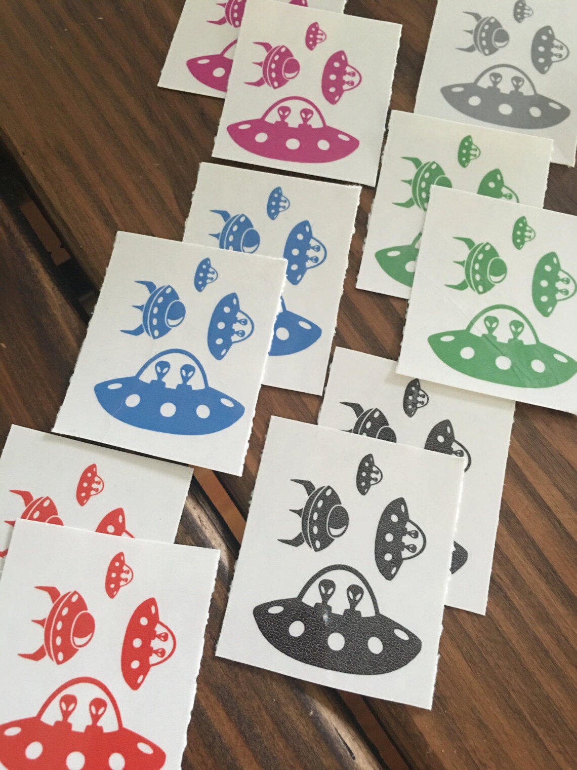 Alien Tattoo / Alien Spaceship Tattoo / Temporary Tattoo / - Etsy