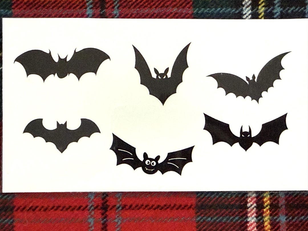 Bats Temporary Tattoos, Halloween Party, Festival, Custom Designs - Etsy