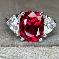 Ruby Engagement Ring - Etsy