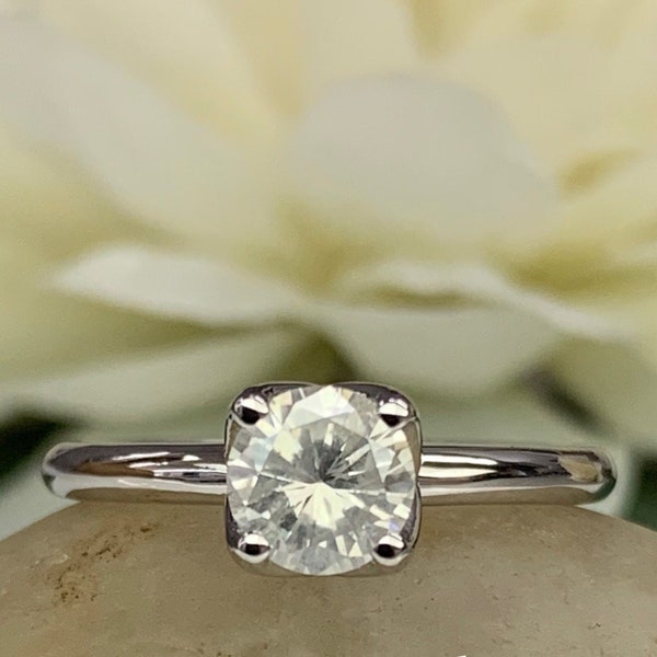Simple Diamond Ring - Etsy