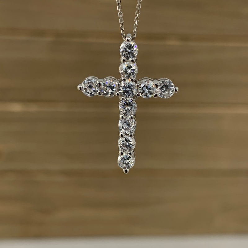 Large Cross Necklace - Etsy