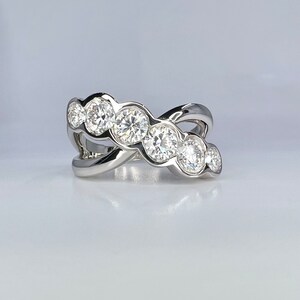 1.25ctw Lab Grown Diamond Cluster Ring 14K Yellow/white Gold , Lab ...