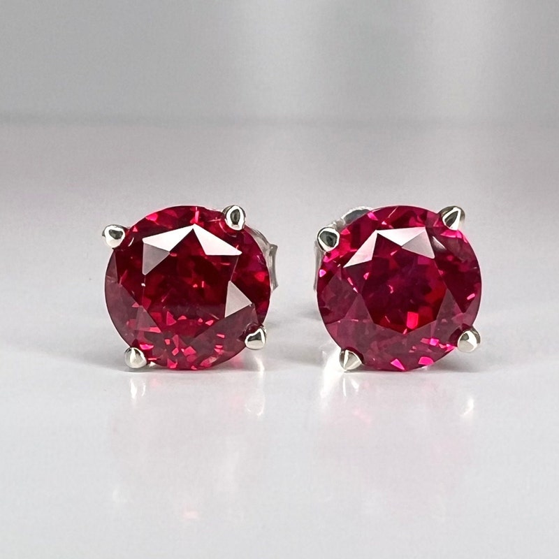 Ruby Earrings - Etsy
