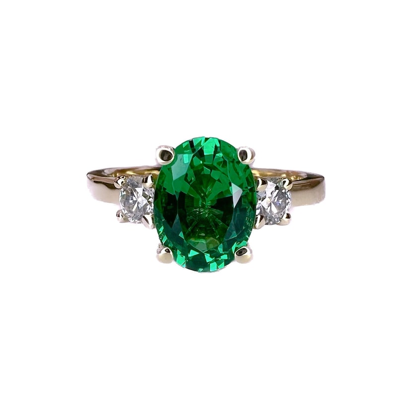 Emerald Green Ring - Etsy