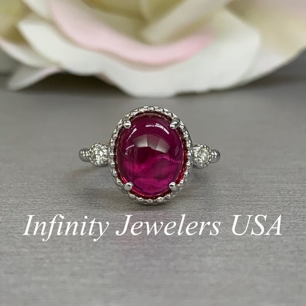Unique Ruby Ring - Etsy