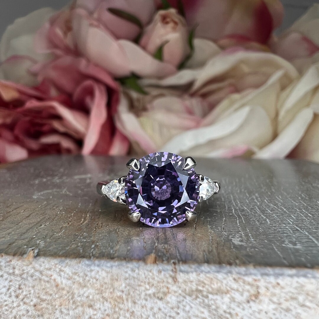 Alexandrite Engagement Ring, June Birthstone Ring, Alexandrite Ring ...