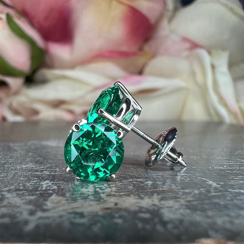 Emerald Earrings - Etsy