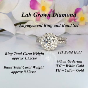Engagement Ring , Diamond VVS1/2 Lab Grown Diamond Ring , Lab Diamond ...