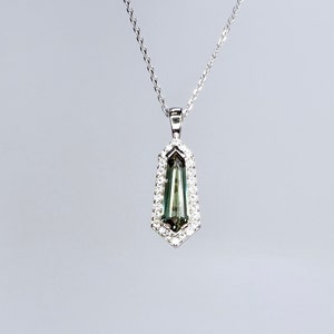 Kite Shaped Ruby Pendant Necklace 14K Solid Gold , Unique Long Ruby ...