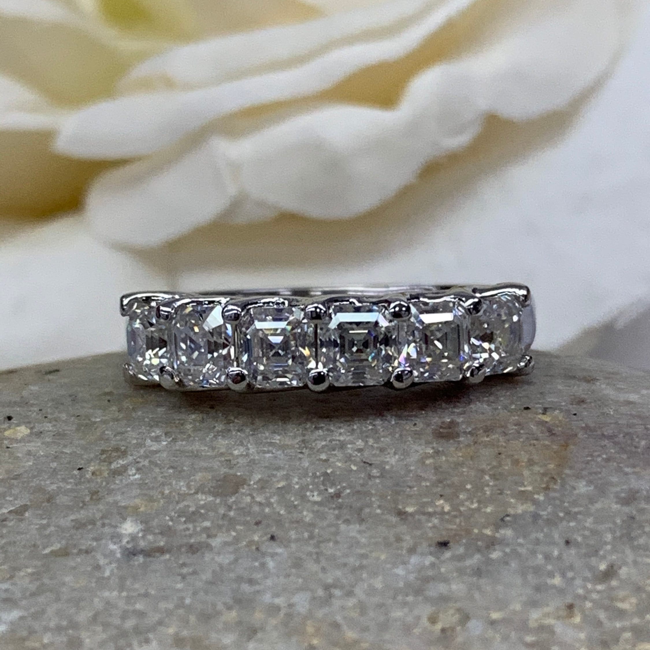 Lab Grown Diamond Wedding Band, Lab Created Diamond Stacking Band, 6 ...