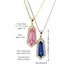Kite Shaped Ruby Pendant Necklace 14K Solid Gold , Unique Long Ruby ...