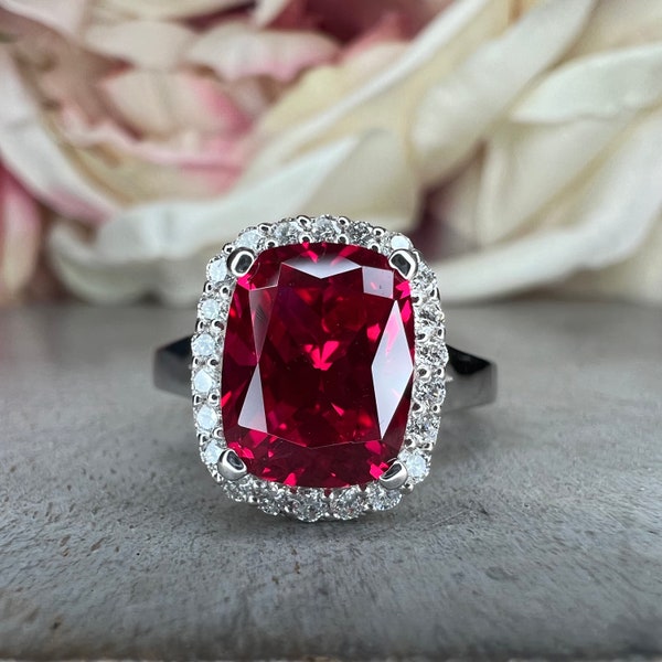 Large Ruby Ring - Etsy