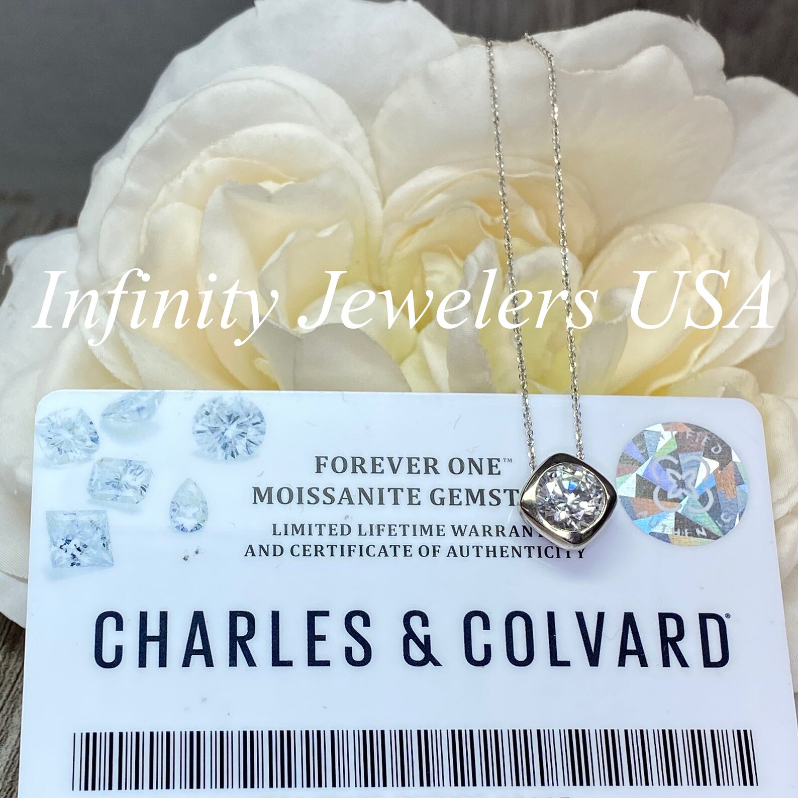 Round Moissanite Pendant Necklace 14k Gold Simple Round Cut - Etsy