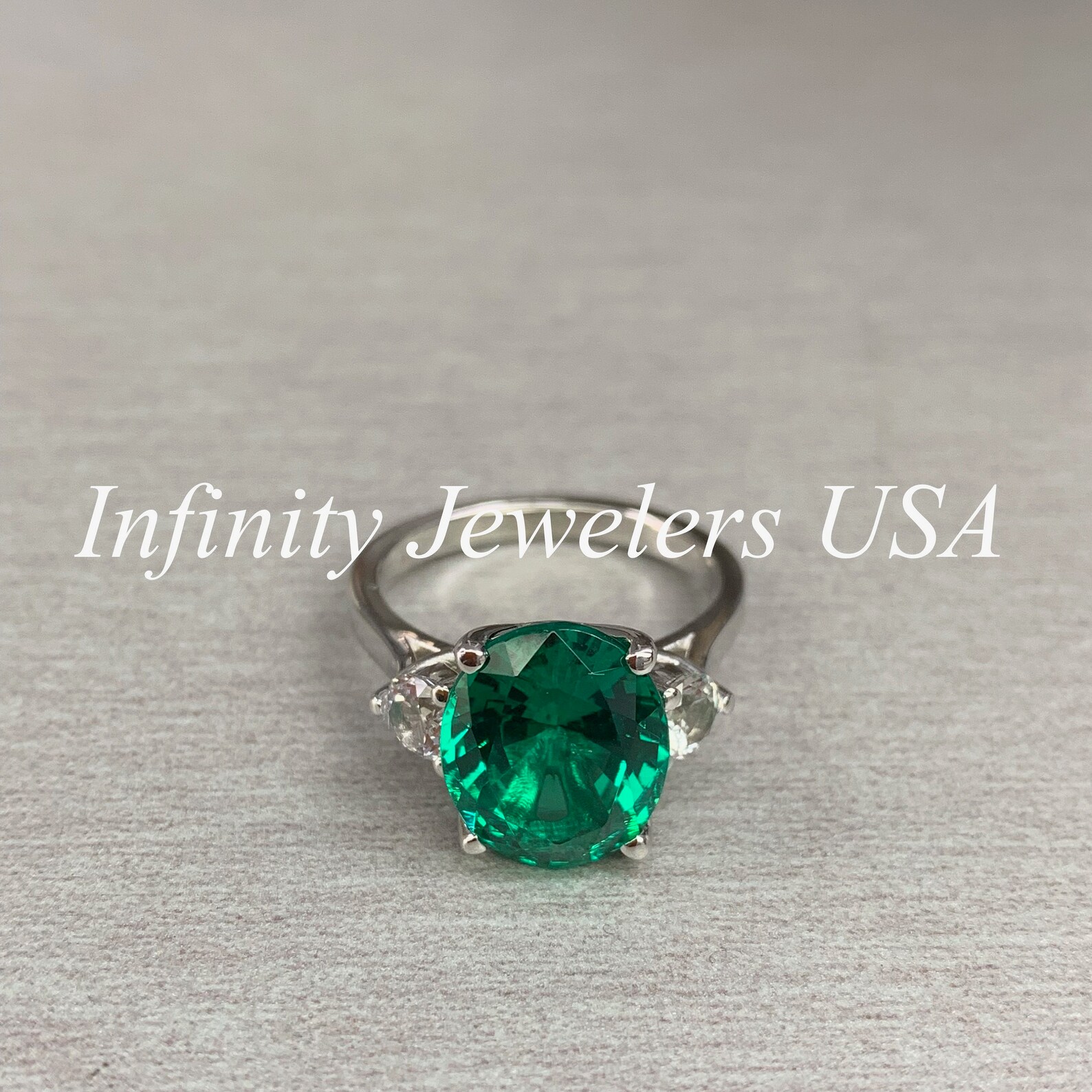 Emerald Engagement Ring Oval Emerald Ring Oval Cut Emerald - Etsy