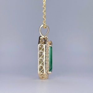 Kite Shaped Ruby Pendant Necklace 14K Solid Gold Unique Long - Etsy