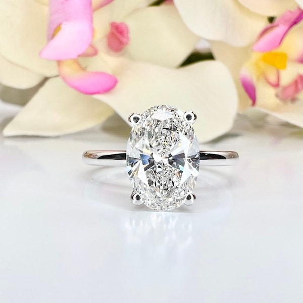 Simple Diamond Ring - Etsy