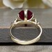 Asscher Cut Ruby Engagement Ring, Ruby Asscher Cut Vintage Ladies ...