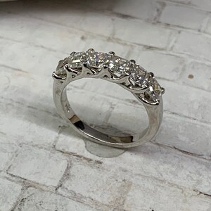 Lab Grown Diamond Wedding Band, Lab Created Diamond Stacking Band, 6 ...