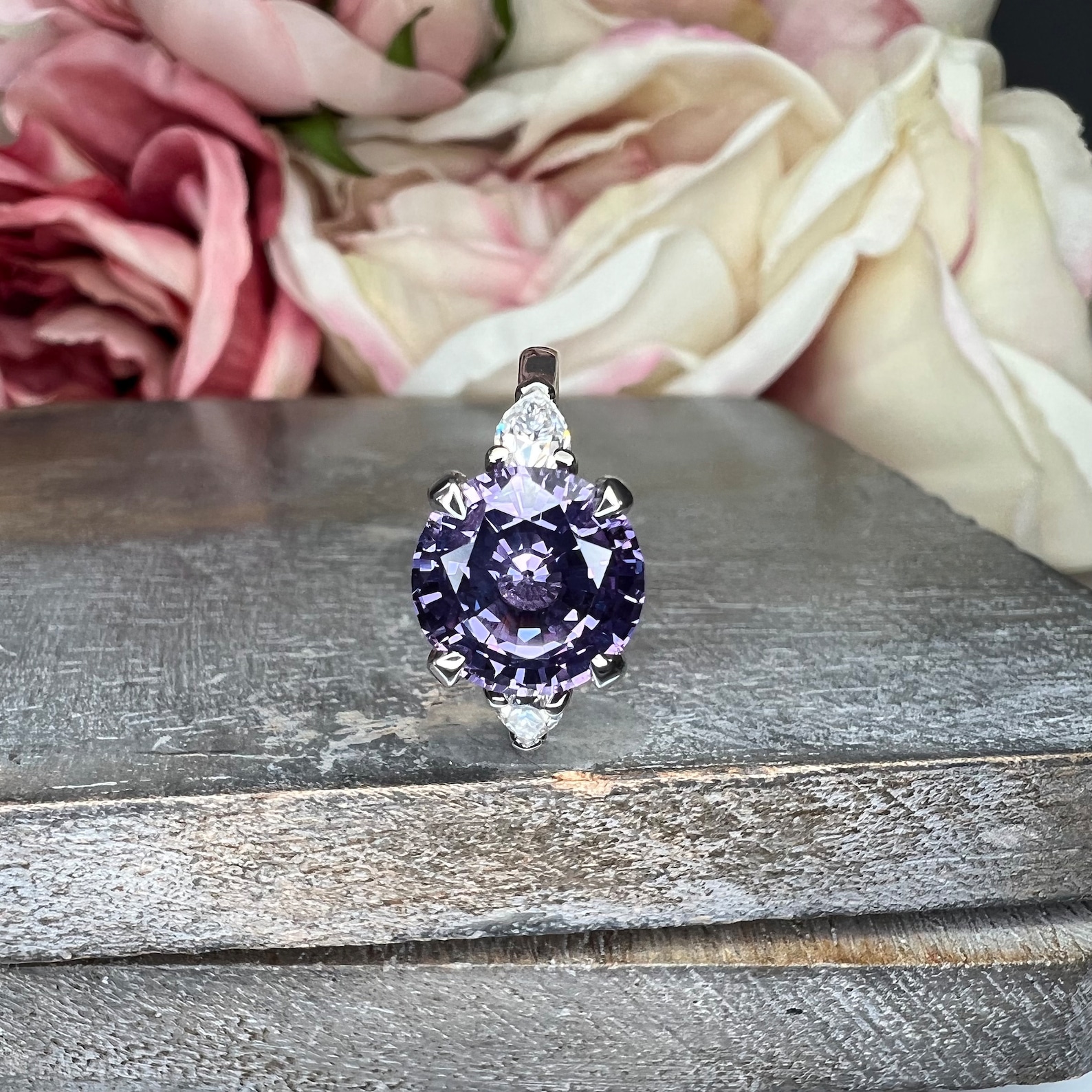 Alexandrite Engagement Ring, June Birthstone Ring, Alexandrite Ring ...