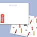 London Stationery British Note Cards Personalized With Your Name or ...