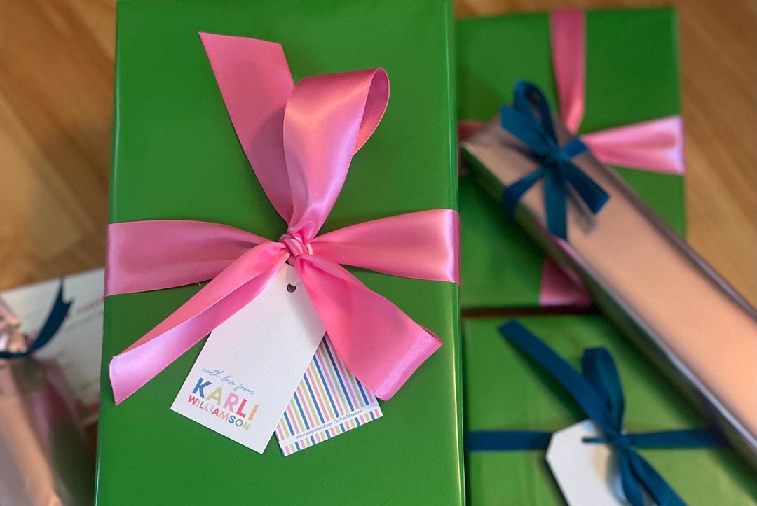 Personalized Colorful Gift Tag Personalized Hang Tag Cute Gift Wrap for ...