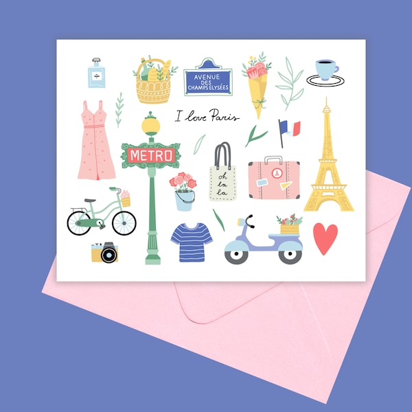 Paris Note Cards - Etsy