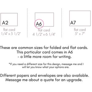 Personalized Stationery Custom Card 4.5x6.25 Gift Set for Women Flat ...