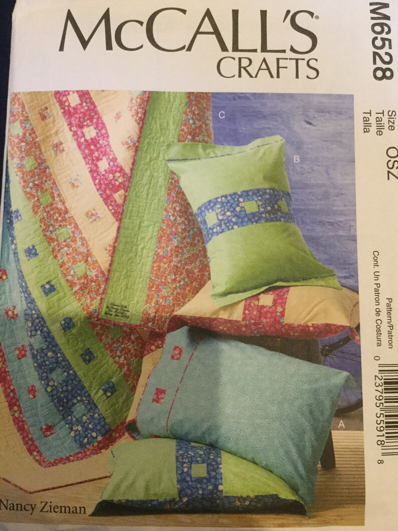 Mccalls Quilts, Pillows, Crafts, Sewing Patterns M6528, M6482 - Etsy