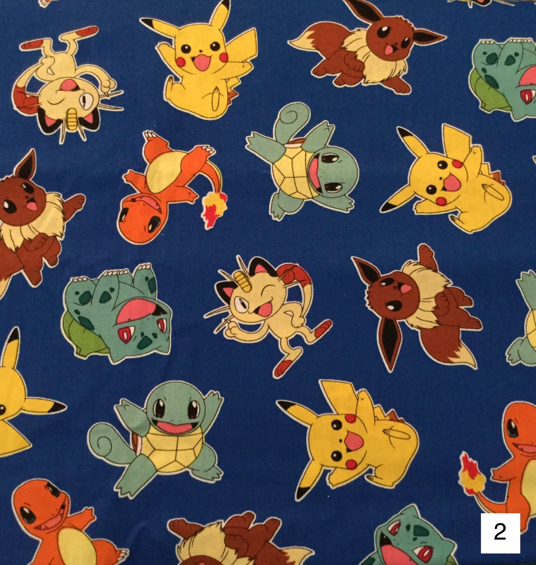 Rare Pokemon Fabric BTY - 4 Patterns - Etsy