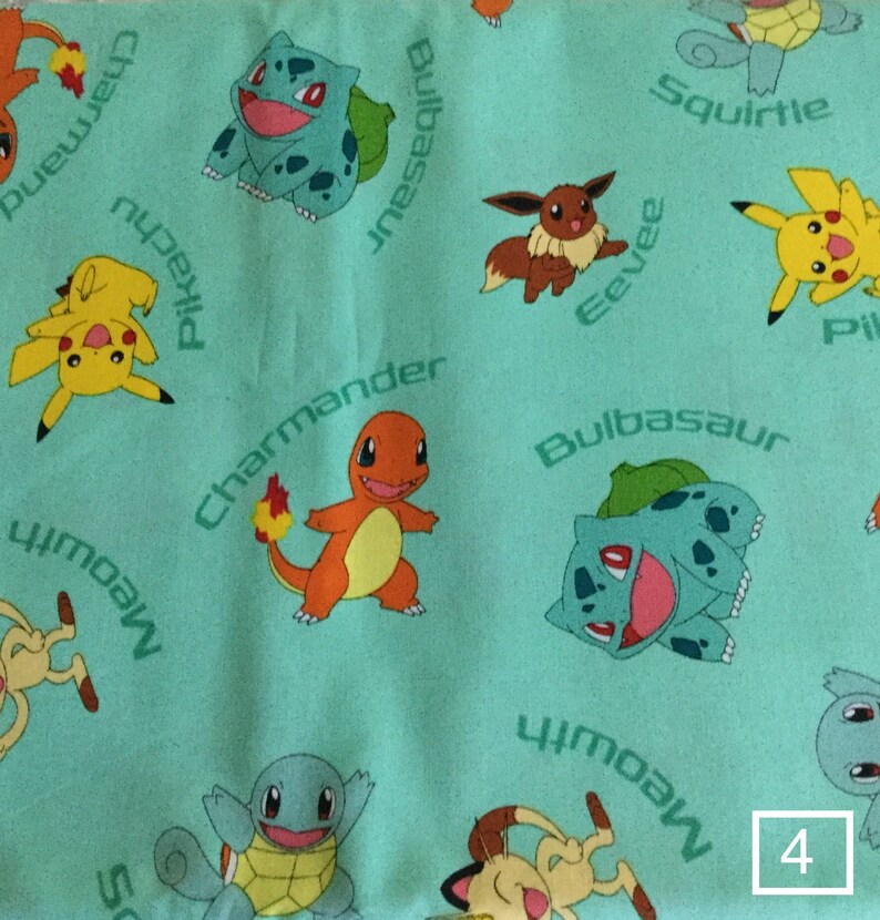 Rare Pokemon Fabric BTY - 4 Patterns - Etsy