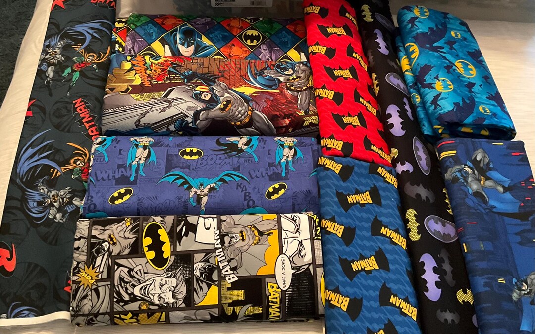 RARE Batman Fabric by the Yard - Etsy