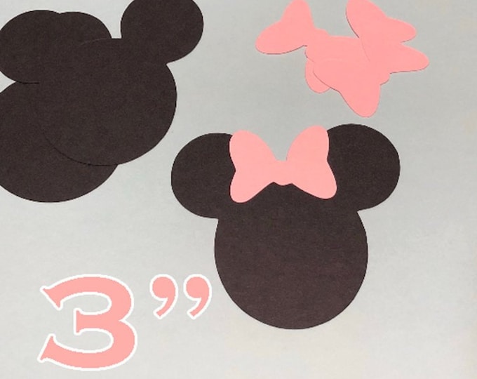 Mickey Mouse Paper Cut-outs 2 Inches Set of 20 - Etsy