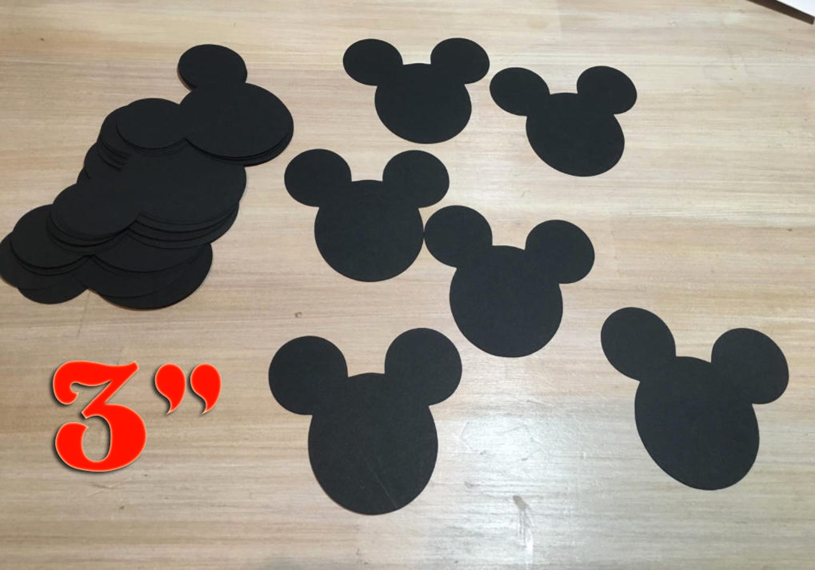 Mickey Mouse Cut-outs 3 Inches (set of 20) - Etsy