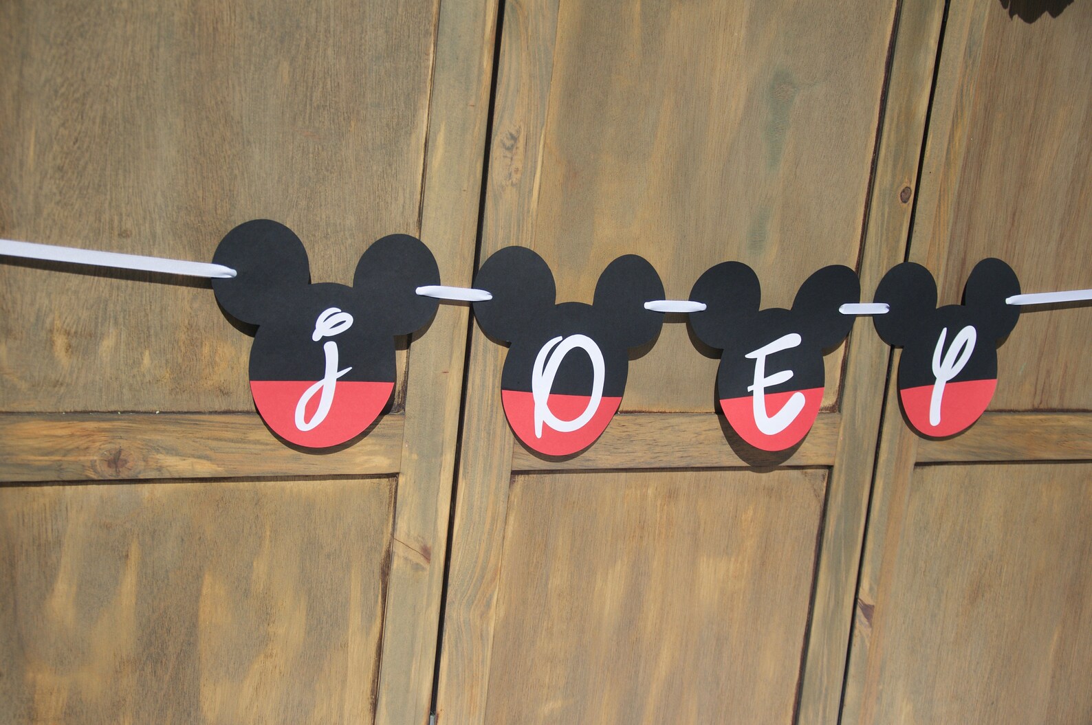 Mickey Mouse Banner, Disney Banner, Bunting, Mickey Mouse Birthday ...