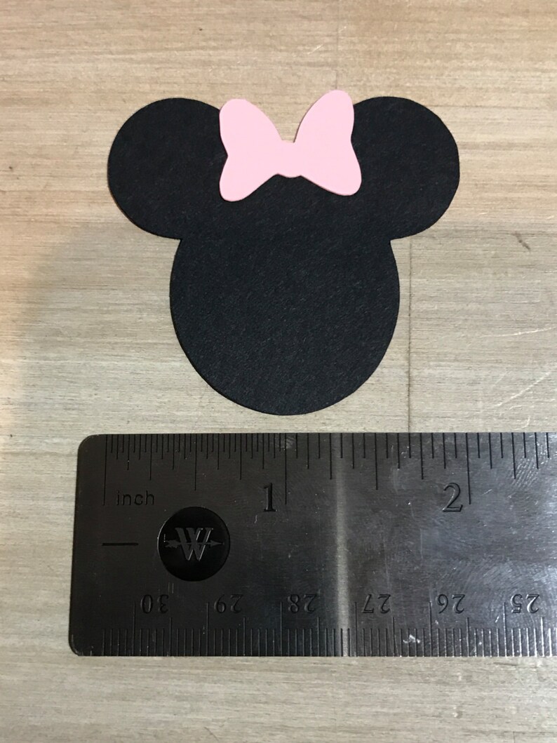 Minnie Mouse Paper Cut-outs 2 Inches Set of 20 | Etsy
