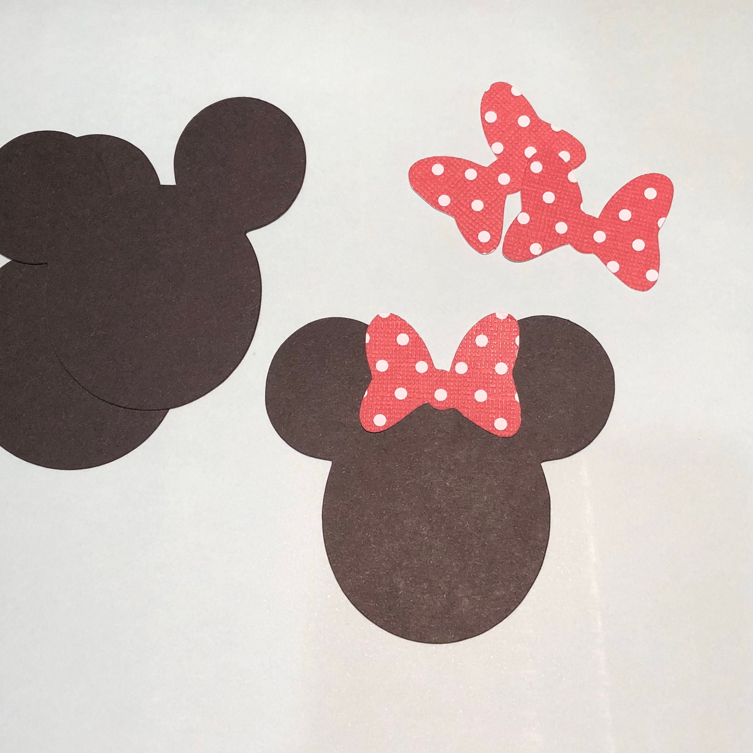 Minnie Mouse Paper Cut-outs 3 Inches (set of 20) - Etsy