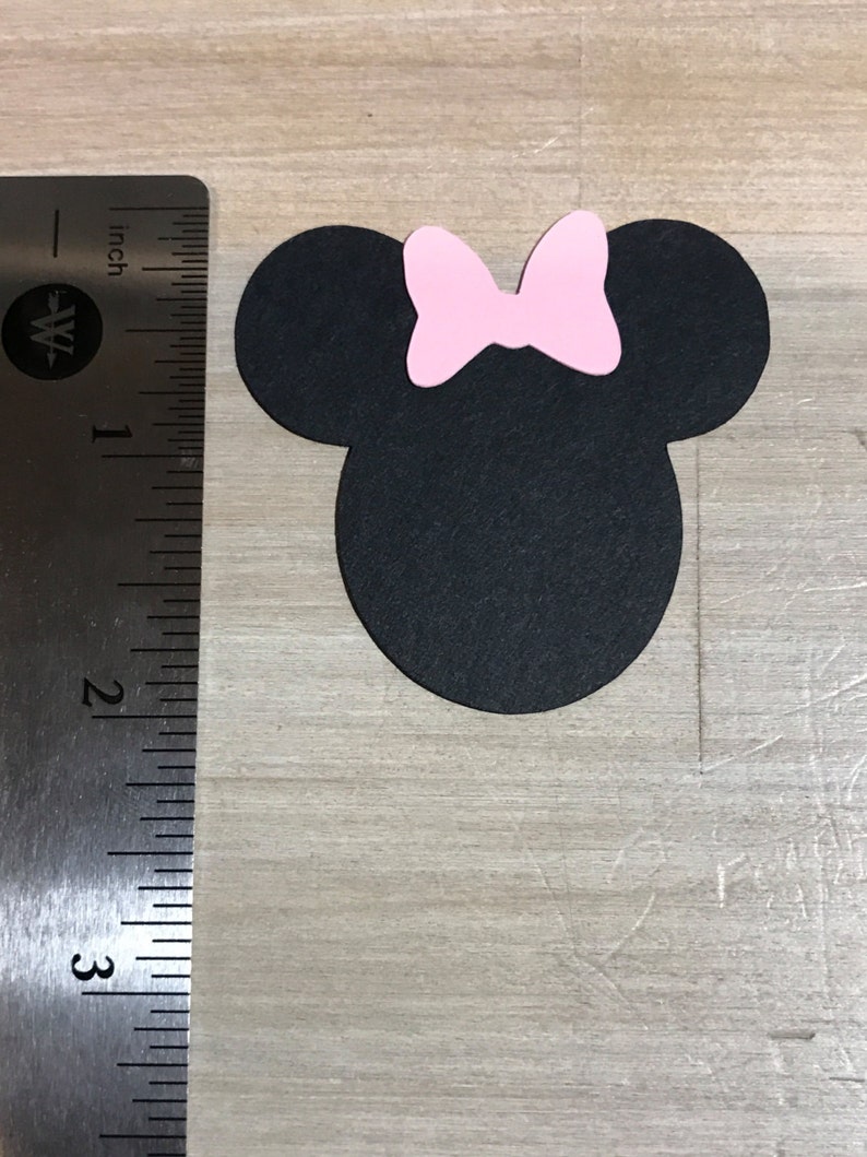 Minnie Mouse Paper Cut-outs 2 Inches Set of 20 | Etsy