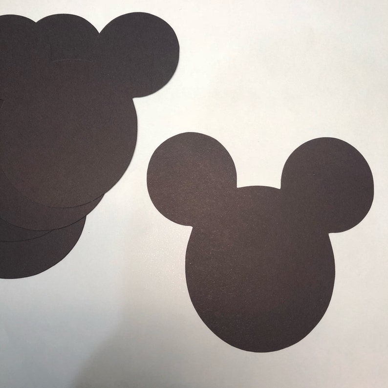 Mickey Mouse Paper Cut-outs 4 Inches set of 9 - Etsy