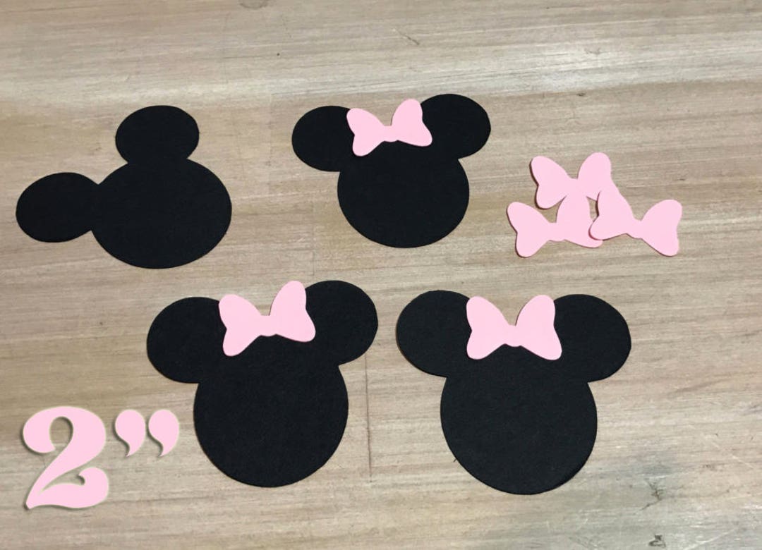 Minnie Mouse Paper Cut-outs 2 Inches, Set of 20 - Etsy