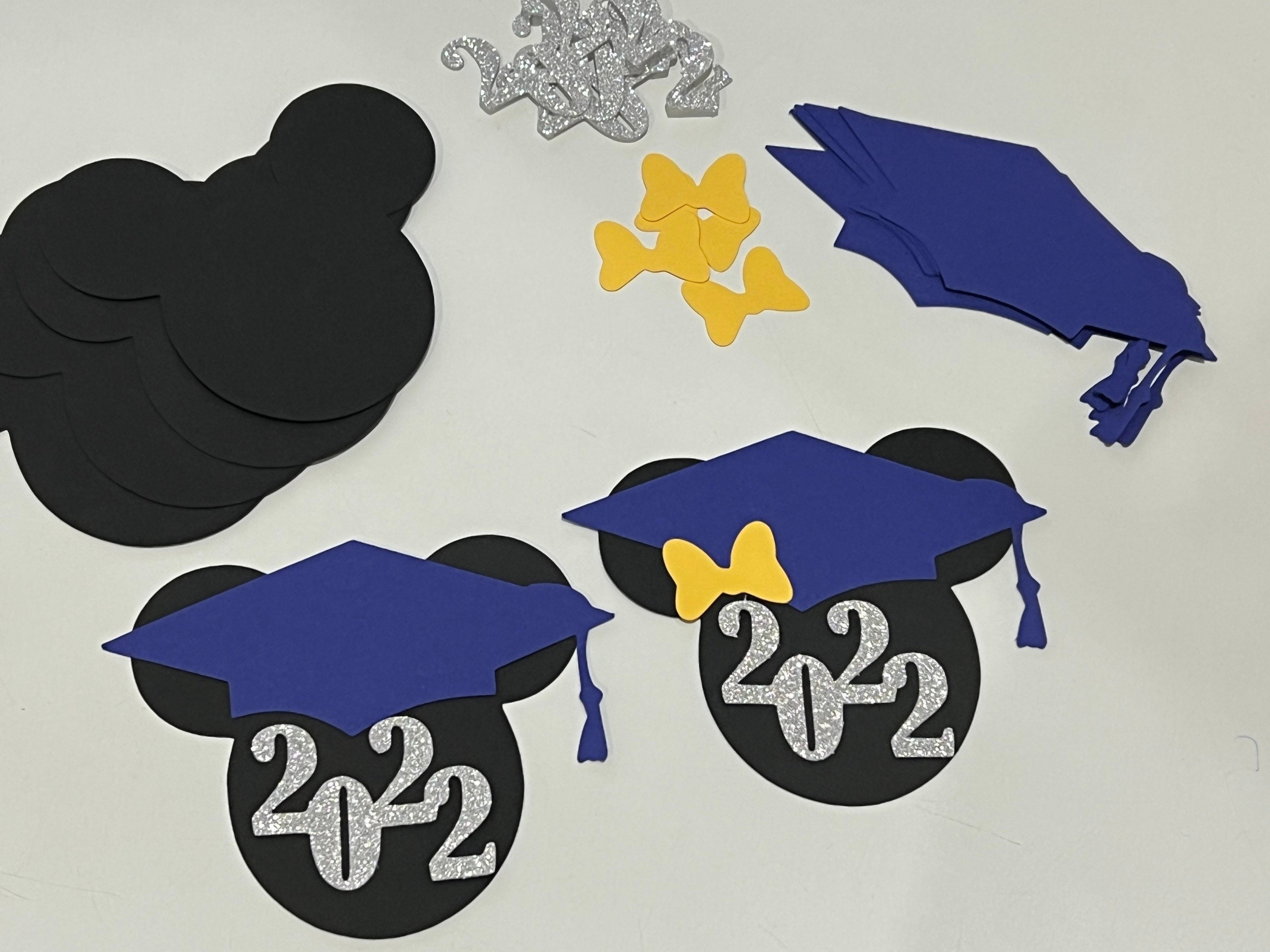 Graduation Mickey Mouse/minnie Mouse Cut-outs 3 Inches set of - Etsy