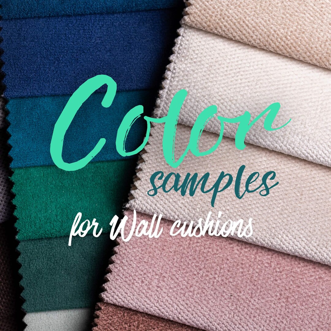 Color Samples for EMMA and SOFIA Wall Cushions - Etsy