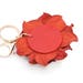 Genuine Red Leather Flower Bag Charm 3, Bright Red Rose Bag Clipreal ...