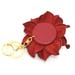 Bag Charm Leather Flower Rose RED Rose Bag Clip Real - Etsy