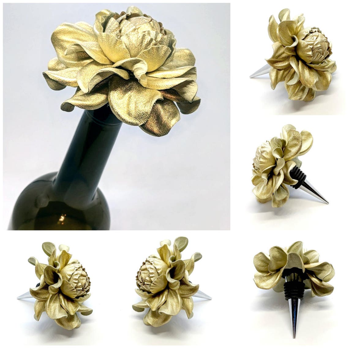 Best Gift Ever for Wine Lover Flower Wine Bottle Stopper - Etsy