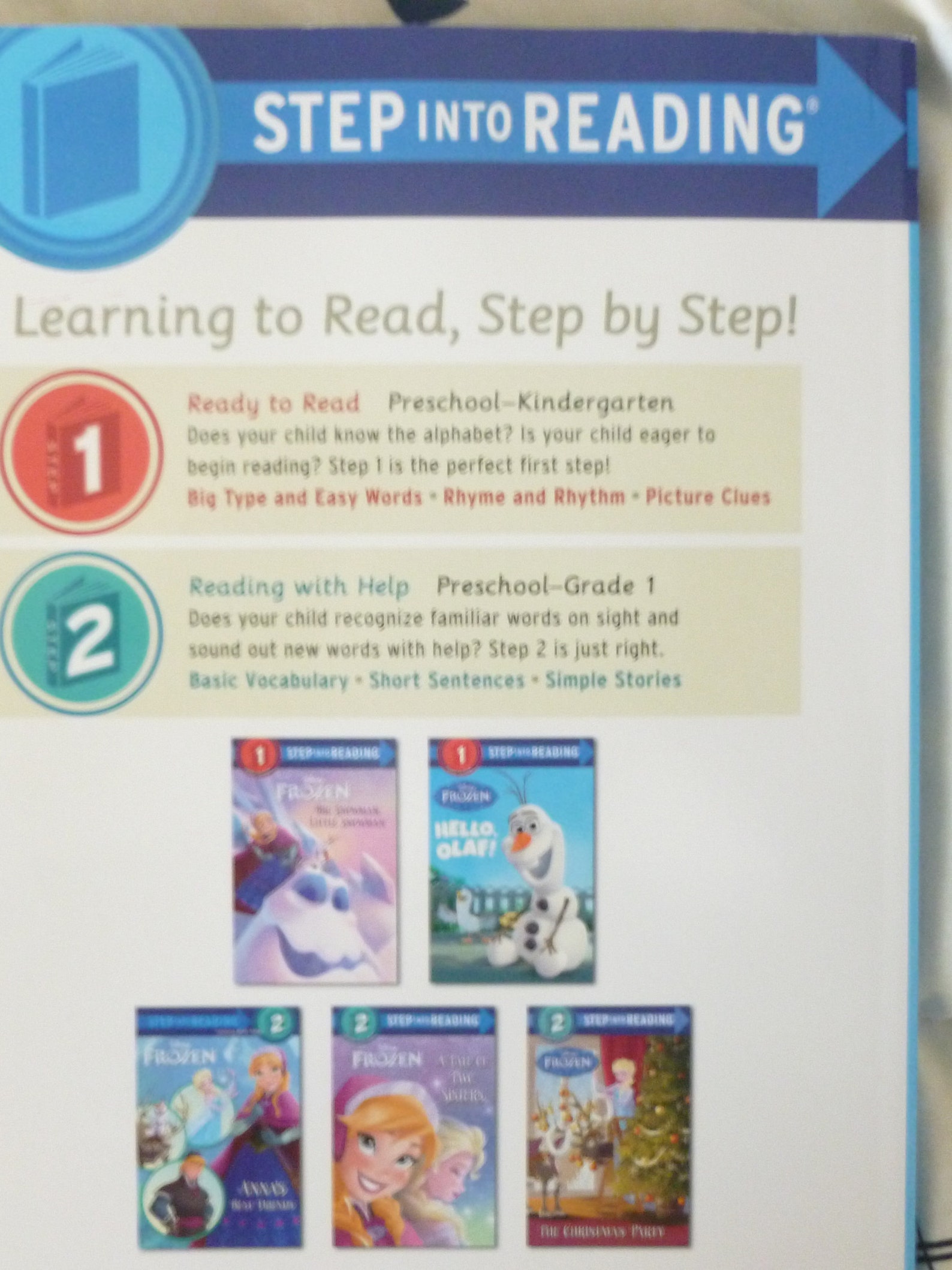 Frozen Story Collection Disney Frozen Step into Reading | Etsy