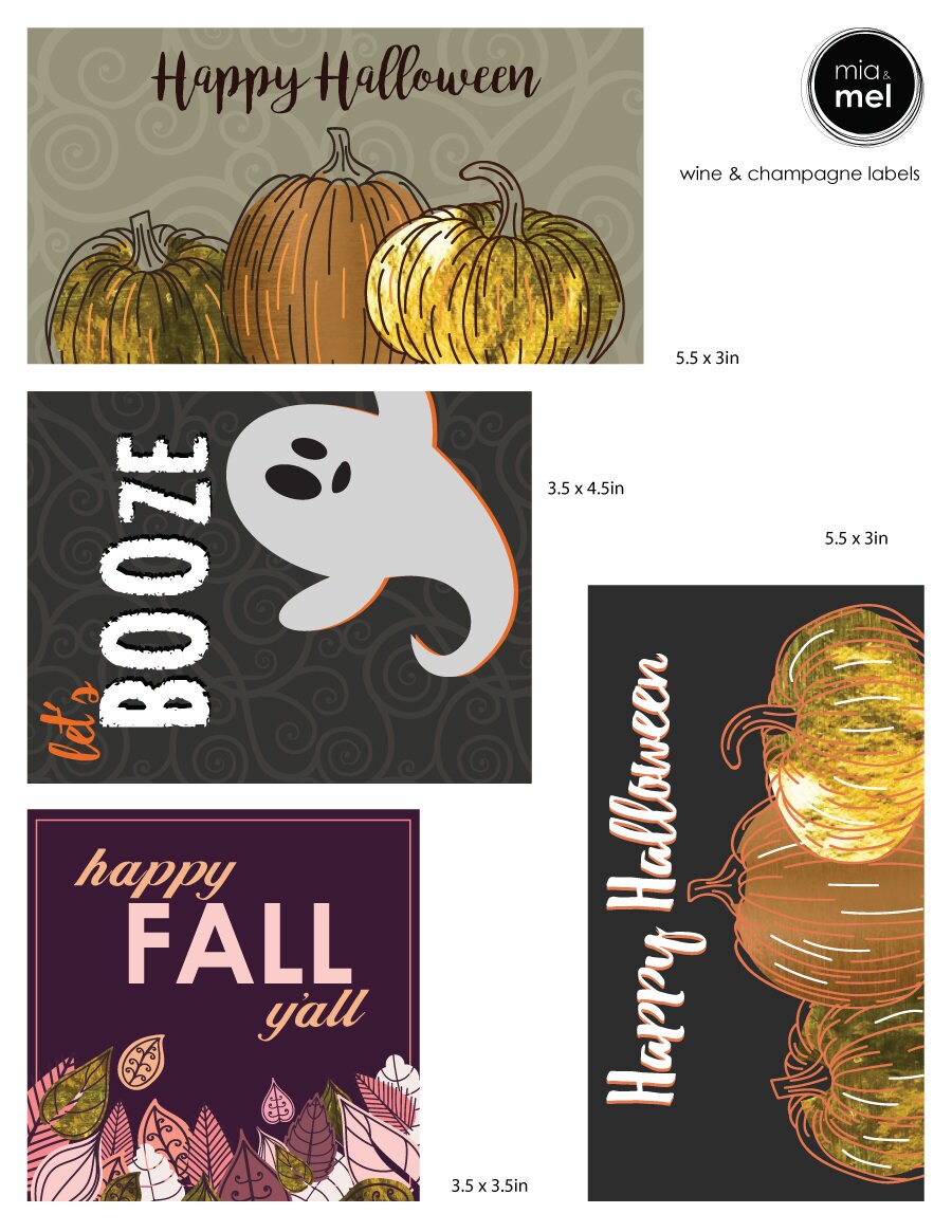 Halloween Wine Labels Halloween Printable Labels Halloween Printable ...