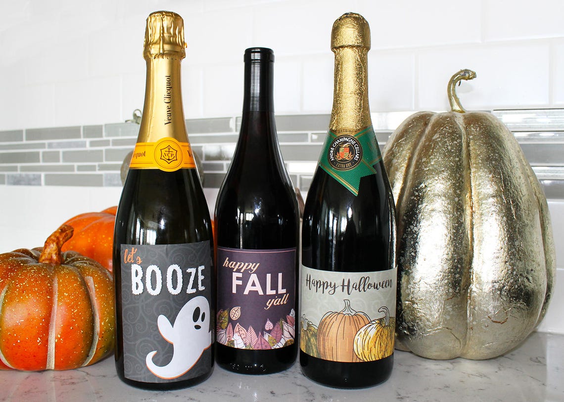 Halloween Wine Labels Halloween Printable Labels Halloween Printable ...