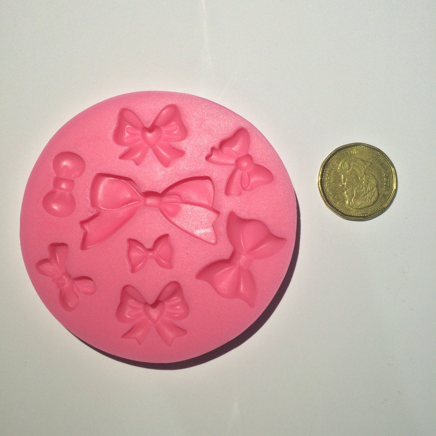 8 Cavity Small Bow Cupcake Cake Topper Fondant Chocolate Bows - Etsy